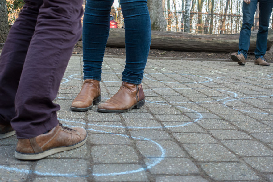 Rock Paper Scissors Hoop Hop Showdown - StreetSmart Play